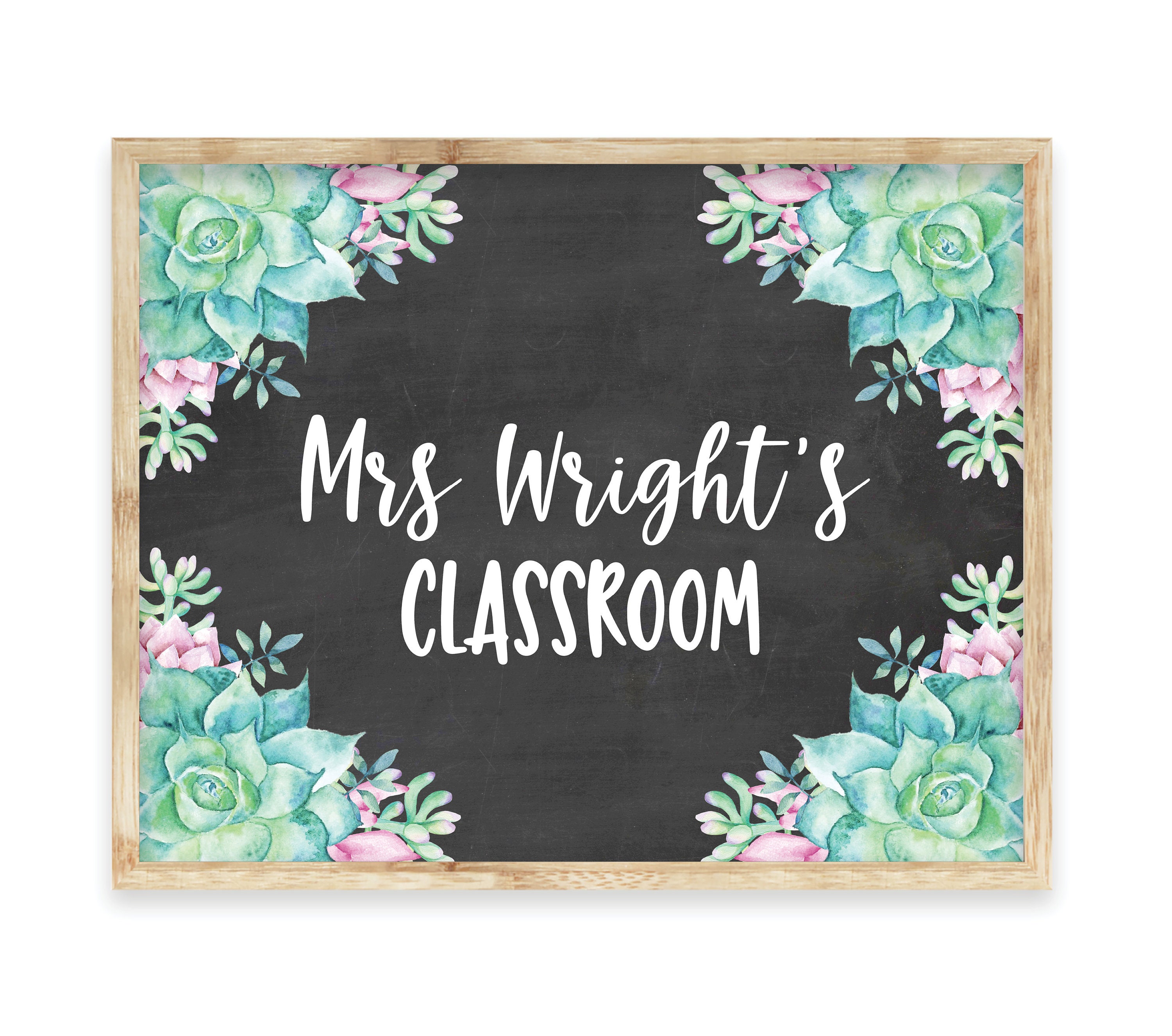 Classroom Welcome Sign Printable TEACHER Sign Cactus Themed - Etsy Canada