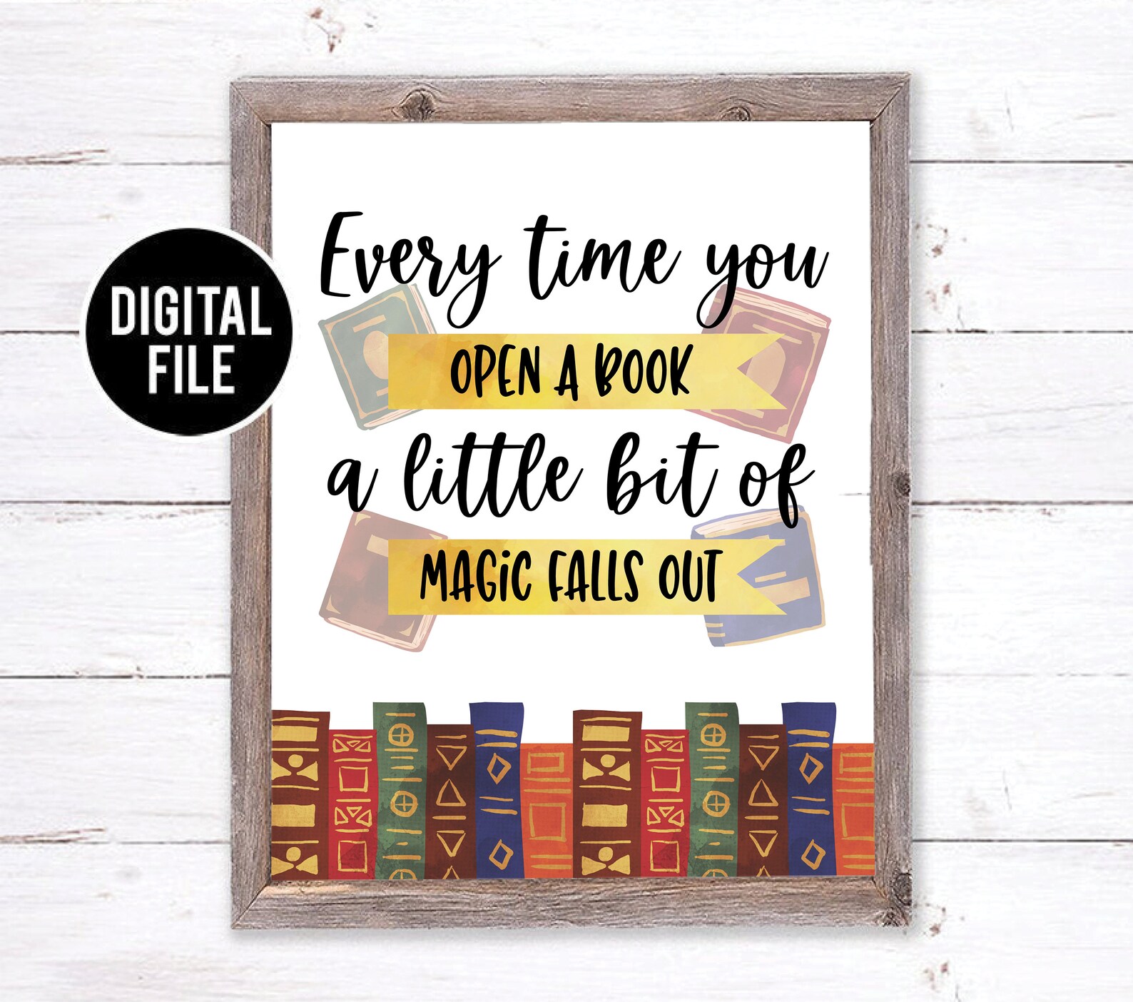 Reading is Magic Classroom Decor Poster PRINTABLE Classroom | Etsy