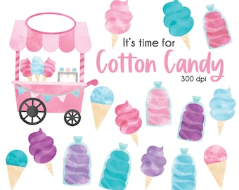 Cotton Candy Art | Etsy