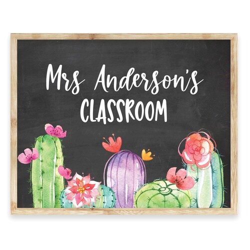 Cactus Plant Themed Birthday Sign Classroom Decor - Etsy