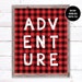 Buffalo Plaid Adventure Printable Art Farmhouse Playroom - Etsy
