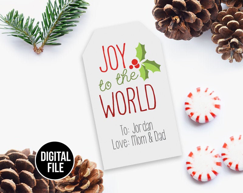 EDITABLE Christmas Gift Tags Printables Christmas Gift Tags | Etsy
