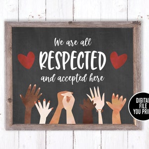LGBTQ Inclusion, Diversity Classroom Decor, Equality, Kindness, Racial ...