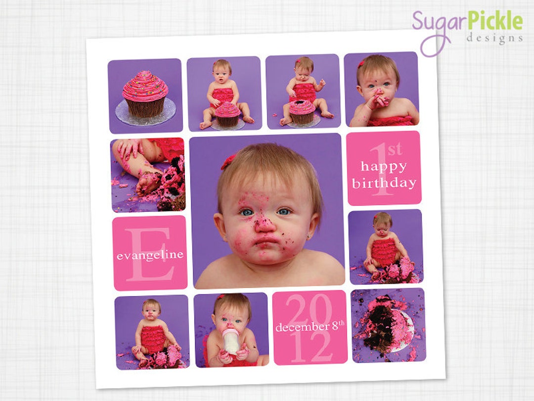 Cake Smash Template, Story Board Template, Cake Smash Storyboard, 12x12 ...