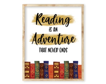 Reading Printable Poster, Classroom Reading Nook, Classroom Reading ...