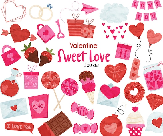 Valentine Week Chart Clipart