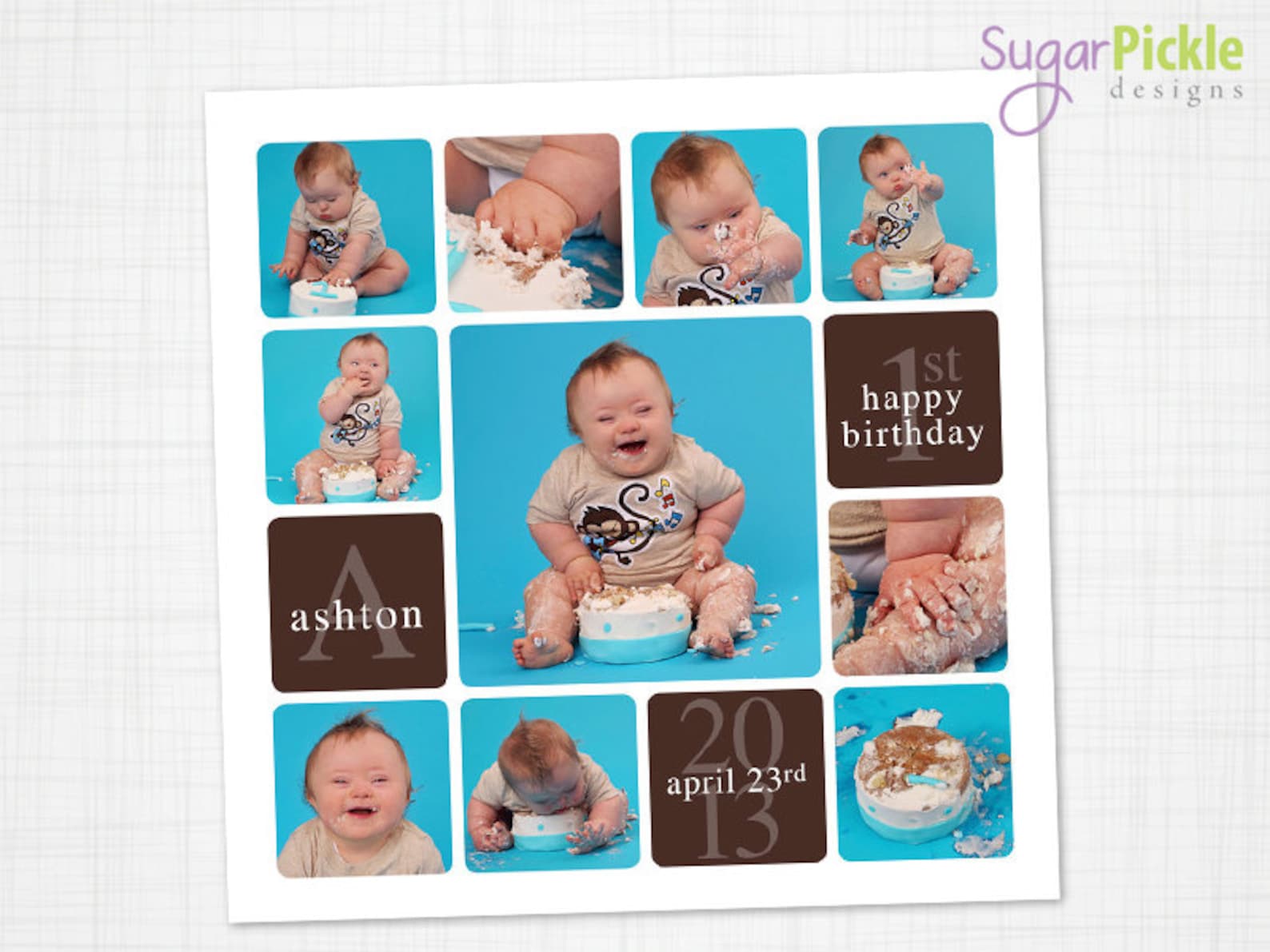 Cake Smash Template, Story Board Template, Cake Smash Storyboard, 12x12 ...