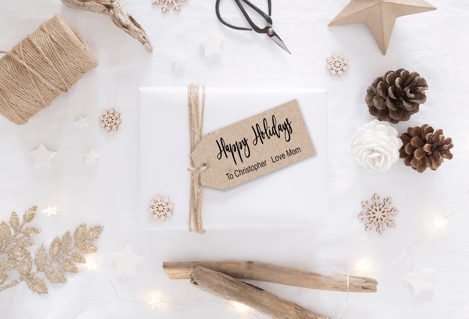 Kraft Paper Christmas Printable Gift Tags Printable Christmas - Etsy