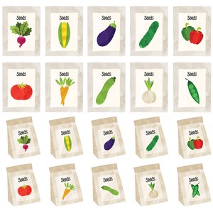 Garden Clipart Bundle, Vegetable Clip Art, Greenhouse, Wheelbarrow ...