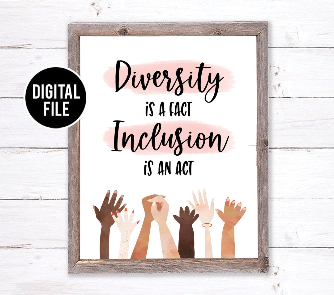 Diversity Poster, Diverse Inclusive Accepting Welcoming Safe Space for ...