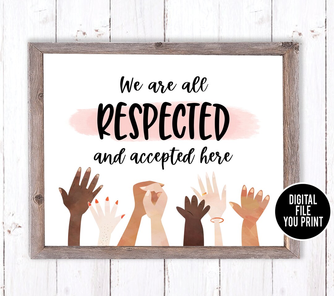 Equality Poster, Human Equality Art, Inclusive Classroom Art, Diversity ...