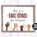 Safe Space for Everyone Poster Printable, LGBTQ Inclusion, Diversity ...