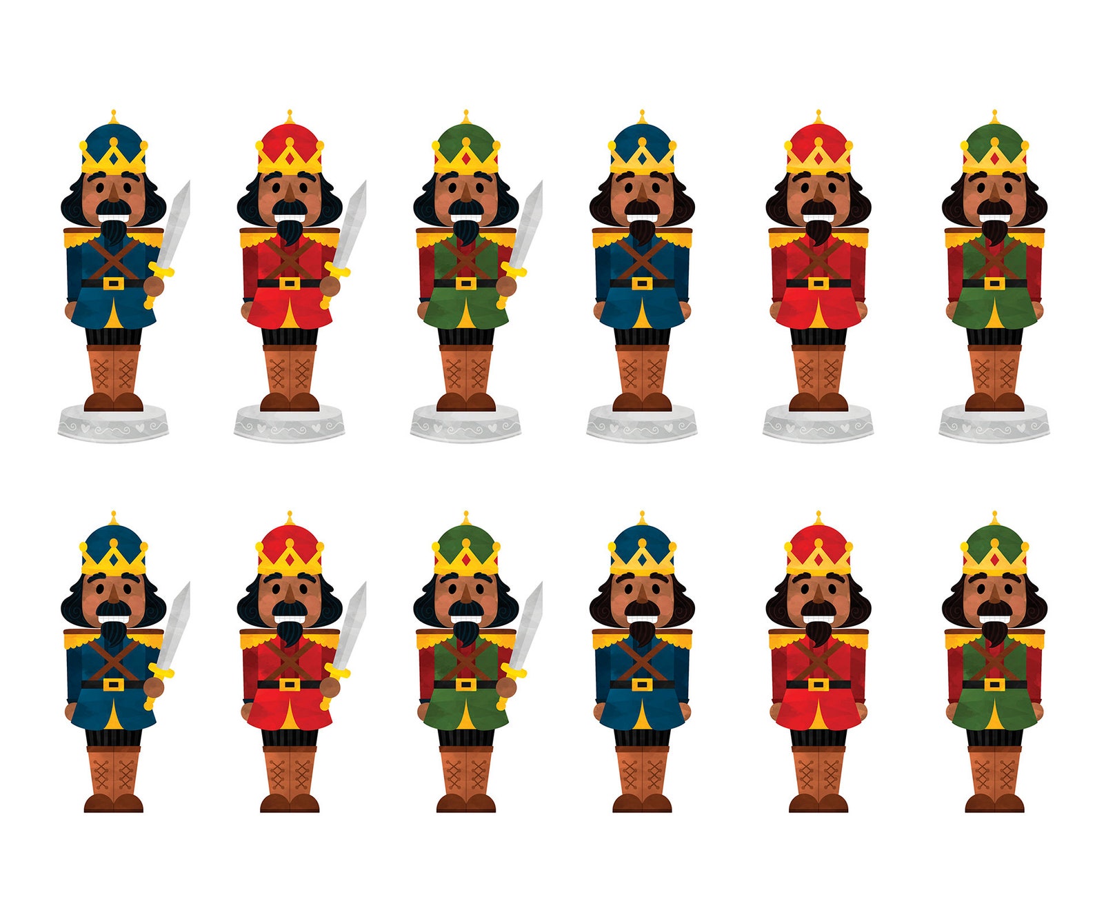 Nutcracker Clipart Christmas Clipart Winter Clipart - Etsy