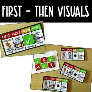 First Then Visual Tool Printable | Behaviour Management | CANADA ...