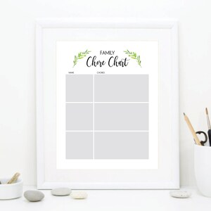 Family of 3 Chore Chart Weekly Chore Chart Dry Erase Family | Etsy