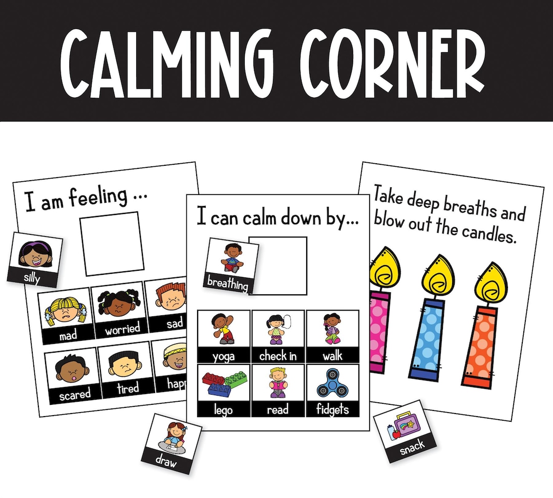 Calming Corner Visual Tool Printable | Zones of Regulation | Calm Down ...