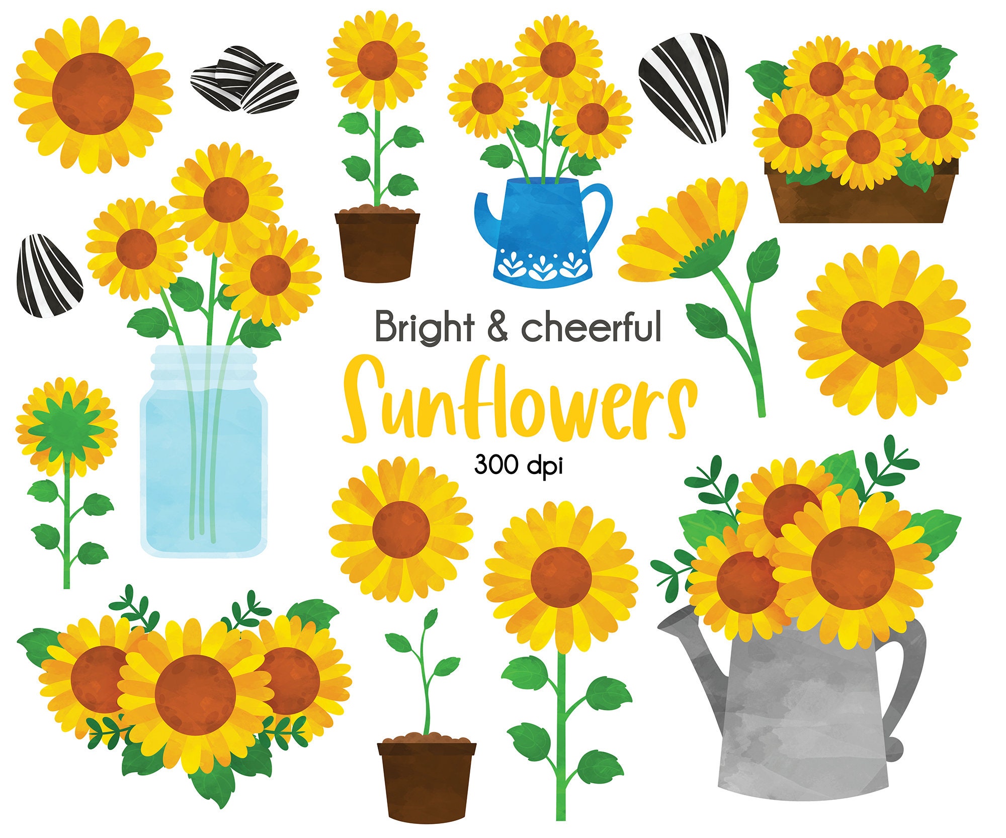 Sun Flowers Clip Art