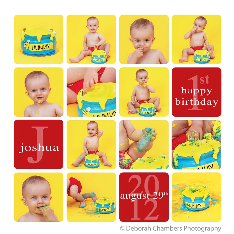 Cake Smash Template Collage Template Storyboard Template - Etsy