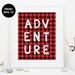 Buffalo Plaid Adventure Printable Art Farmhouse Playroom - Etsy