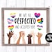 Diversity Classroom Pride Printable Poster, LGBTQ Inclusion, Kindness ...