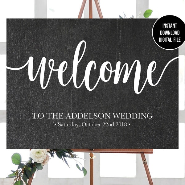 Welcome Chalkboard - Etsy