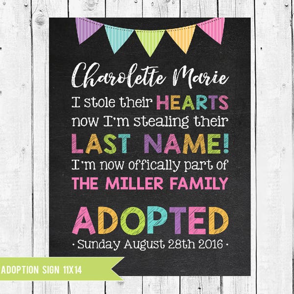 Adoption Sign - Etsy