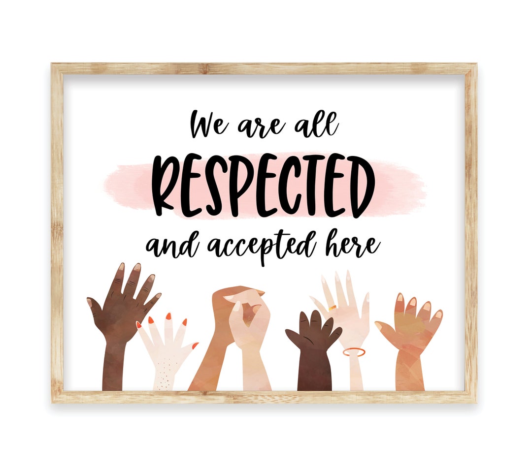 Diversity Classroom Art Printable Poster, LGBTQ Inclusion, Kindness ...