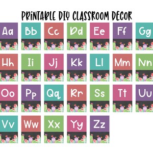 Alphabet Classroom Posters PRINTABLE | Cactus Classroom Decor ...