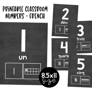 Number Ten Frames Tallies Poster Printables | Chalkboard Classroom ...