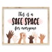 Safe Space for Everyone Poster Printable, LGBTQ Inclusion, Diversity ...