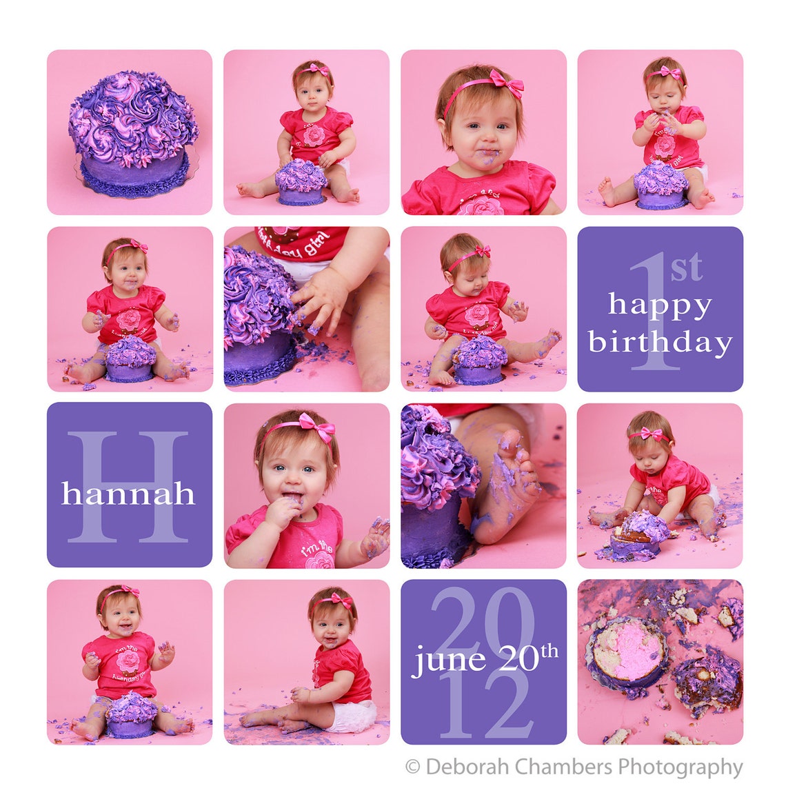 Cake Smash Template Collage Template Storyboard Template - Etsy