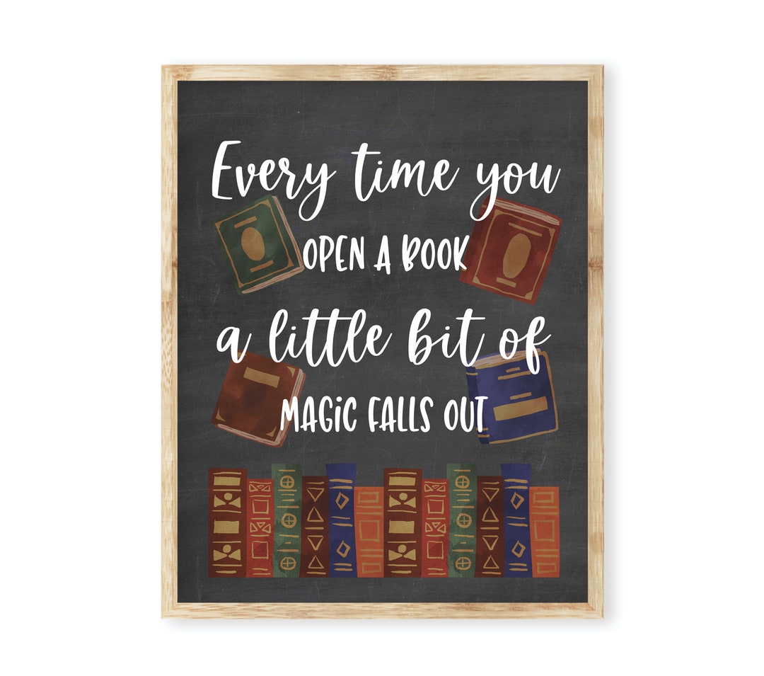 Reading is Magic Classroom Decor Poster PRINTABLE, Classroom ...