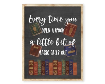 Reading is Magic Classroom Decor Poster PRINTABLE Classroom | Etsy