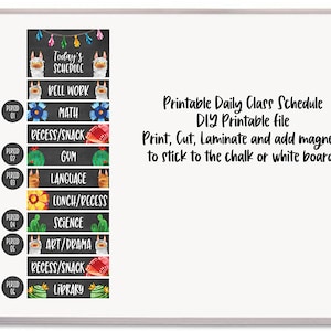 Llama Classroom Timetable PRINTABLE, Classroom Schedule, Visual ...