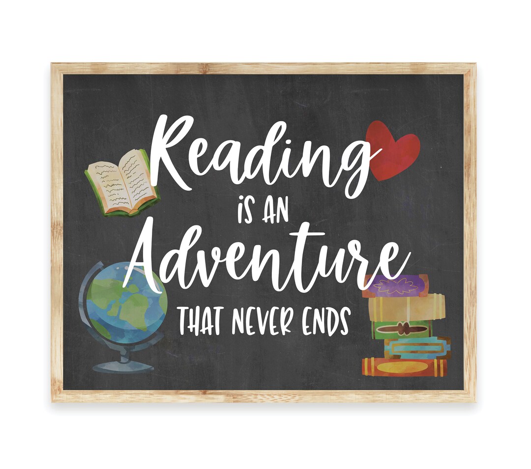 Classroom Decor, Classroom Inspiration Sign, Reading Adventure ...