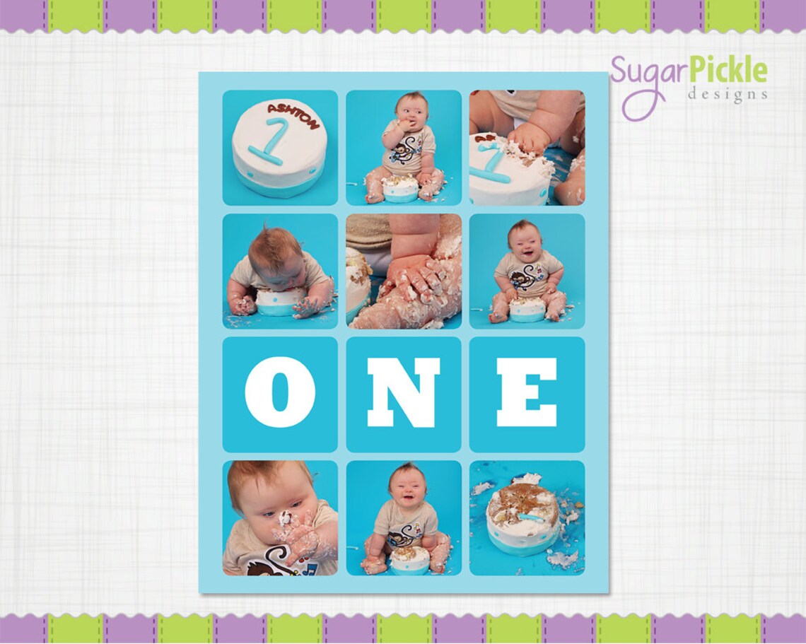 Cake Smash Template Storyboard Template Cake Smash Collage - Etsy