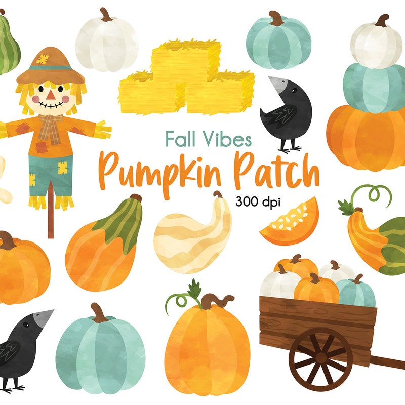 Cute Crow Clipart - Etsy