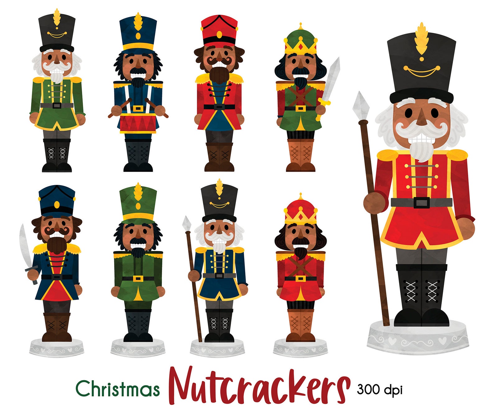 Nutcracker Clipart Christmas Clipart Winter Clipart - Etsy