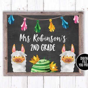 Classroom Welcome Sign Printable TEACHER Sign Cactus Themed - Etsy Canada