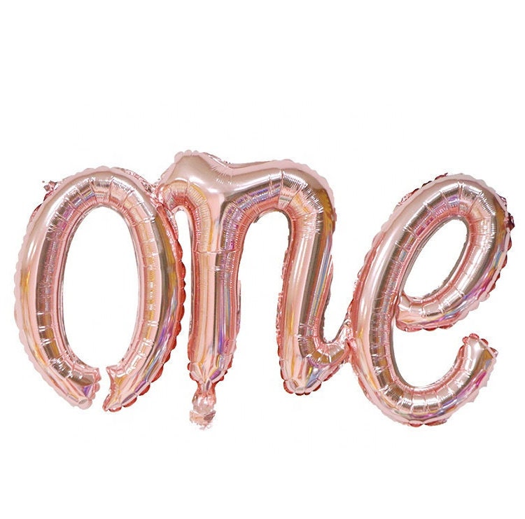 30 One Cursive Balloon - Etsy