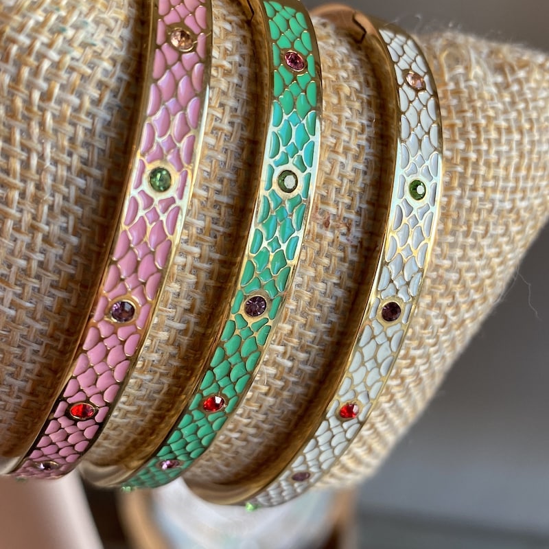 Enameled Bracelet - Etsy