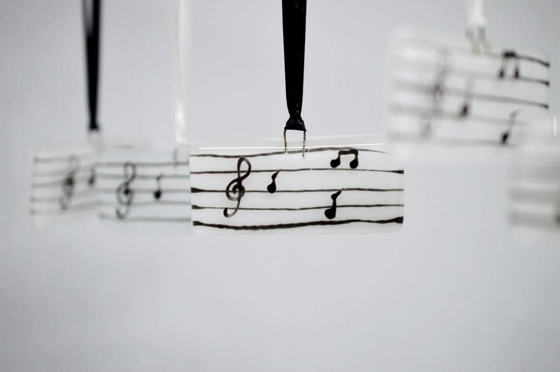 Music sheet music note Ornament | Etsy