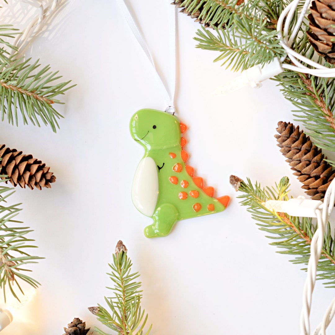 Dinosaur Christmas Tree Ornament - Etsy