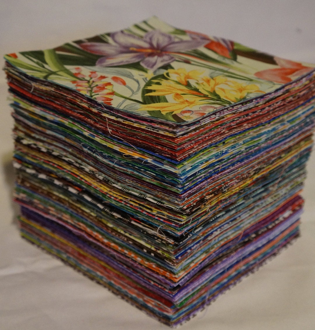 6" X 6" SQUARES ~lot of 46 100% Cotton Squares. NO DUPLICATES! - Etsy