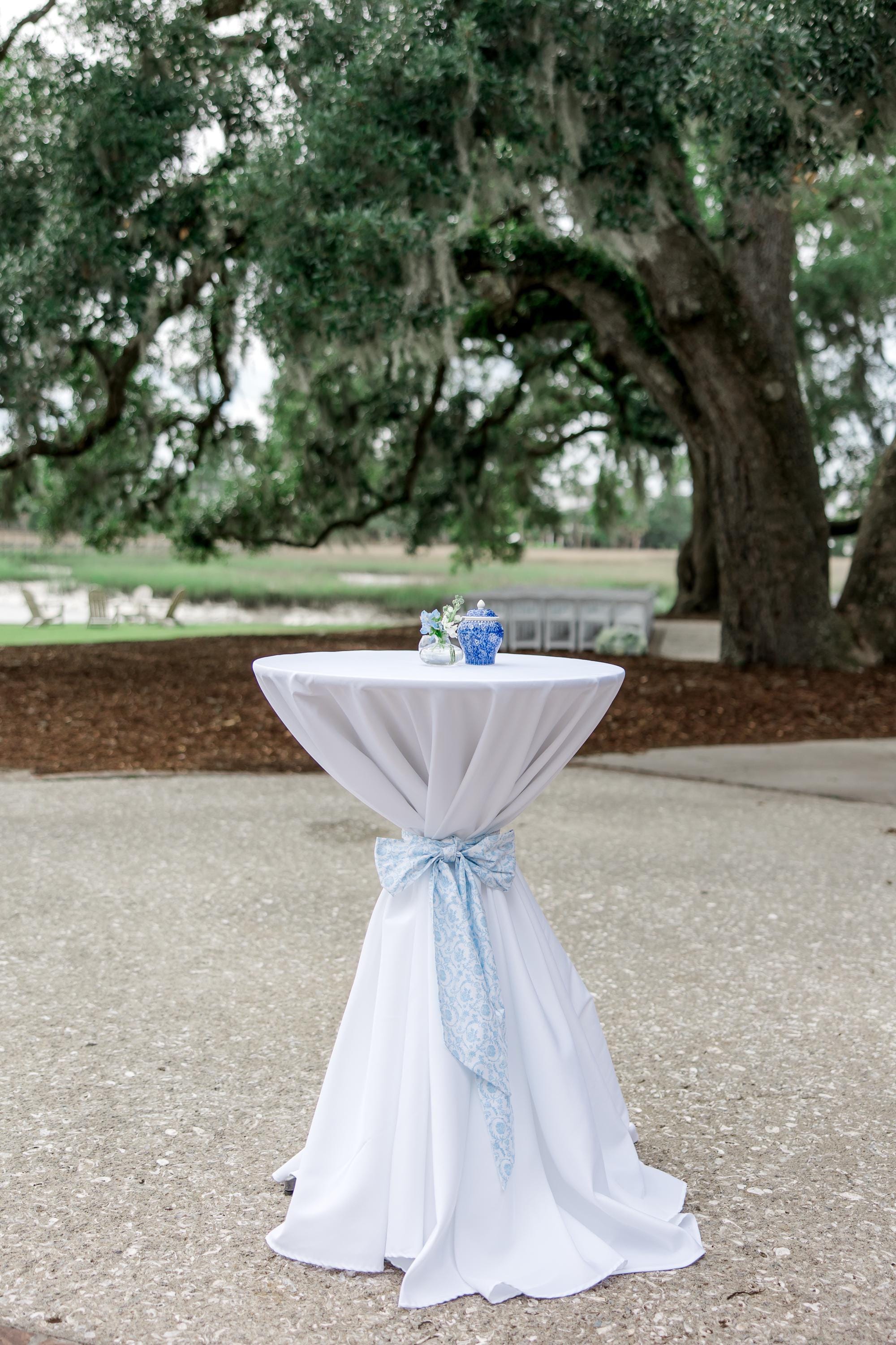 Custom Cocktail Table Ties | Double-sided Fabric Table Sashes ...