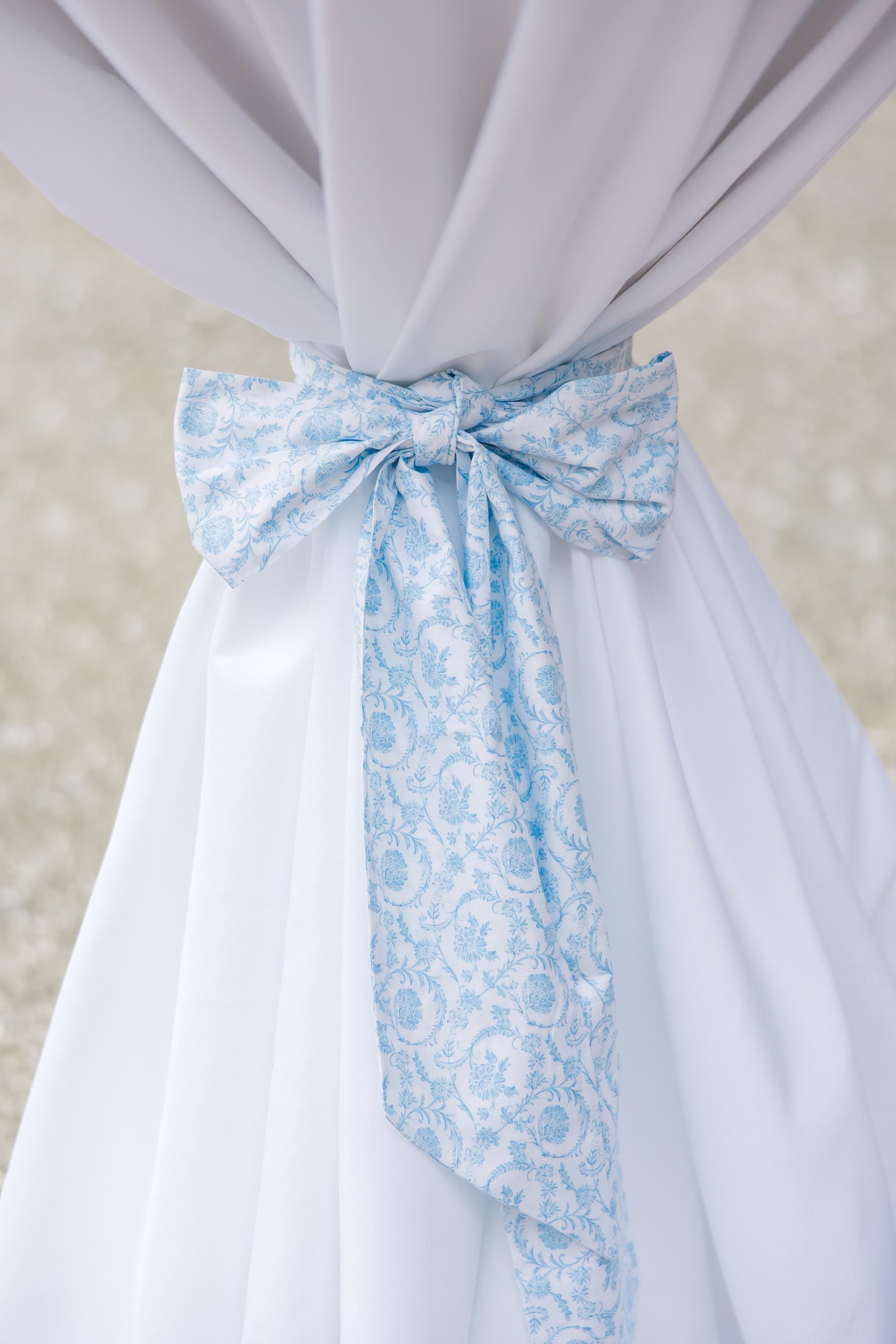 Custom Cocktail Table Ties | Double-sided Fabric Table Sashes ...