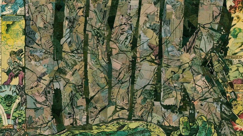 Hulk Annual Comic Collage Giclee Print - Etsy