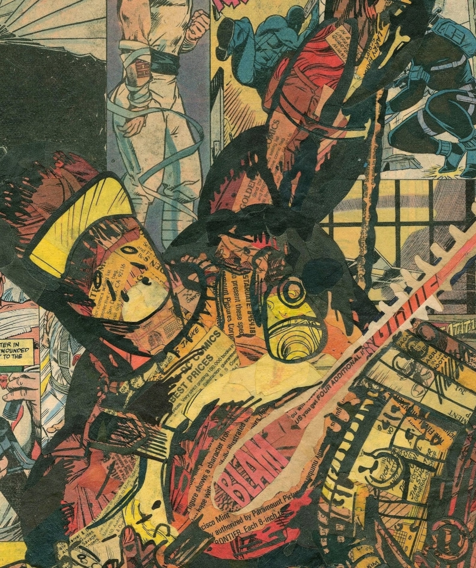 G.I. Joe Silent Issue Comic Collage Impresión Giclee - Etsy España