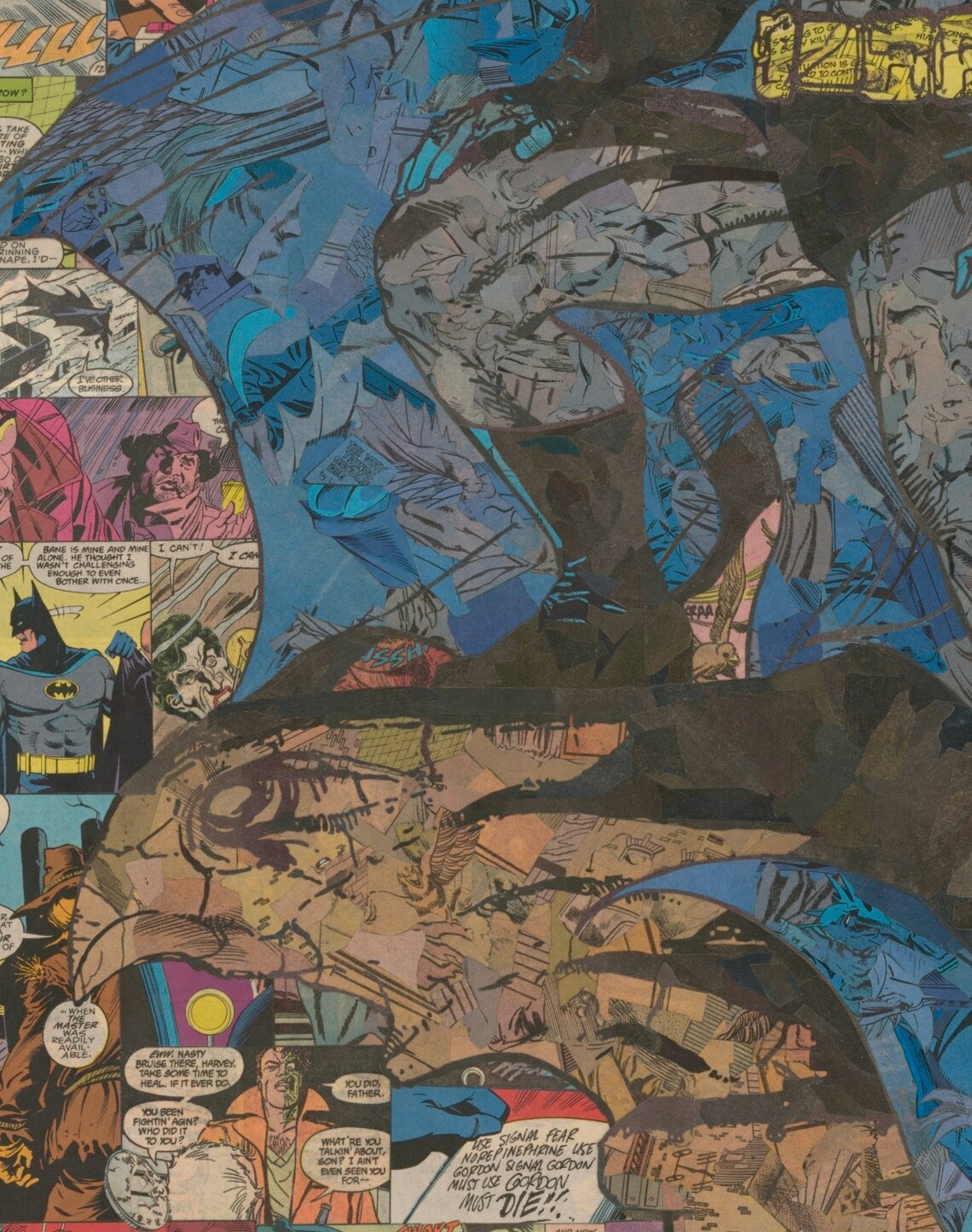 Batman Cover Collage Giclee Print - Etsy