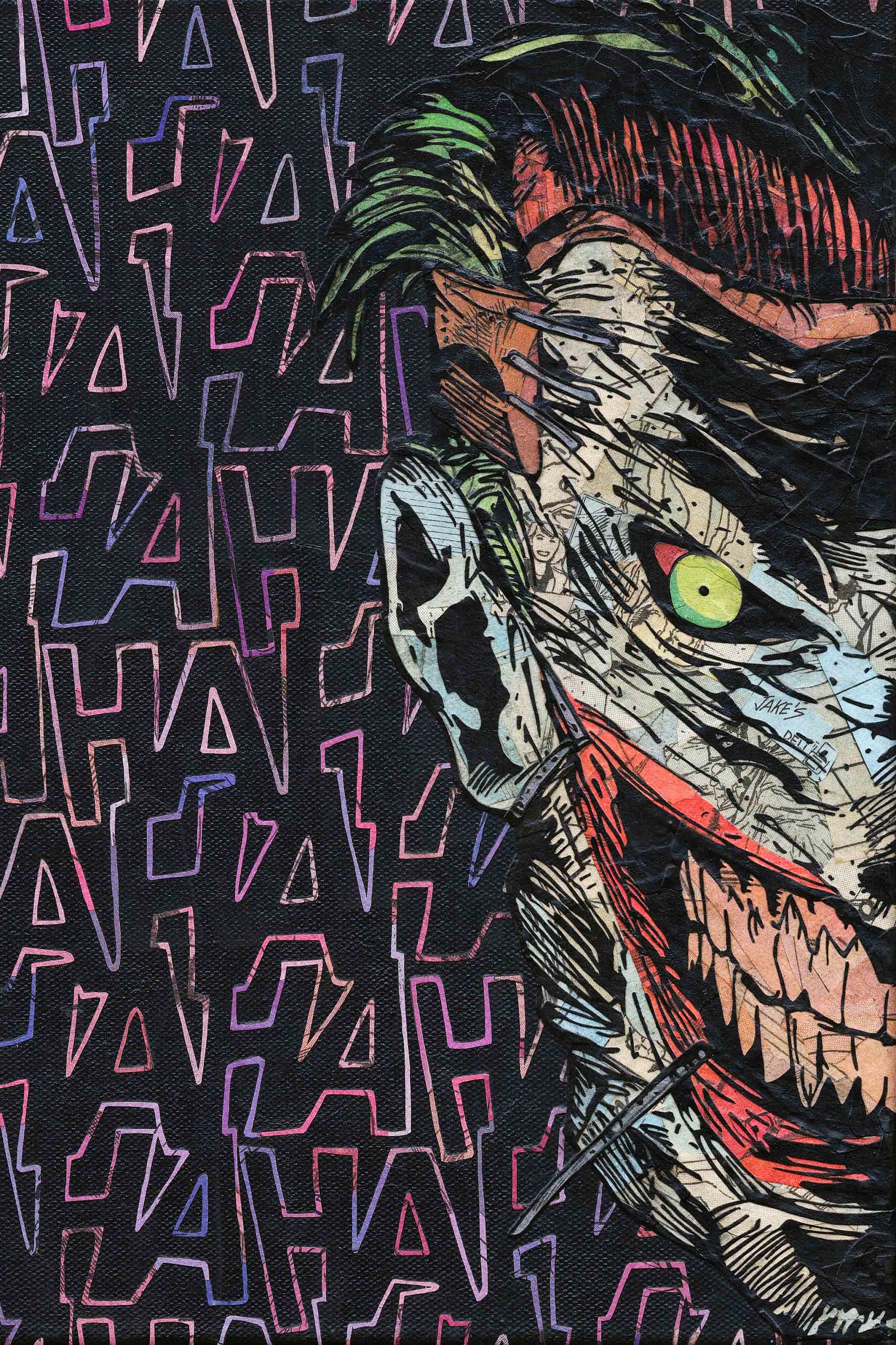 Joker HAHA Comic Collage - Giclee Print - Etsy